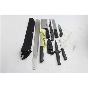 Smith&Wesson H.R.T Fixed Blade Knife, Chefmate Cleaver, And More, 10 ...
