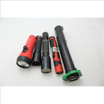 Snap-on, Quantum, & More Assorted Flashlights; 5+ Pieces | Property Room
