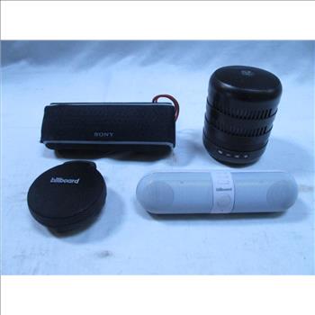 Sony, Billboard, & More Assorted Wireless Speakers; 4 Pieces | Property ...