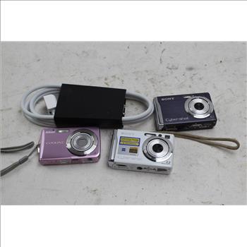 Sony, Nikon Cameras, Voltex Cable, 4 Pieces | Property Room