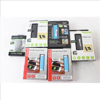 SoundLogic And Other Portable Battery Chargers, 6 Pieces | Property Room