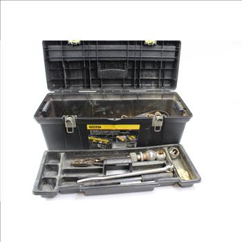 Stanley Toolbox, Chains, Ratchet, Craftsman Auto Lock Wrench | Property ...