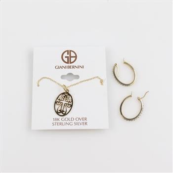 Sterling Silver 18kt GP Jewelry, 3 Pieces | Property Room