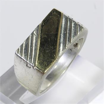 Sterling Silver And 14kt Gold 11g O.C Tanner Ring | Property Room