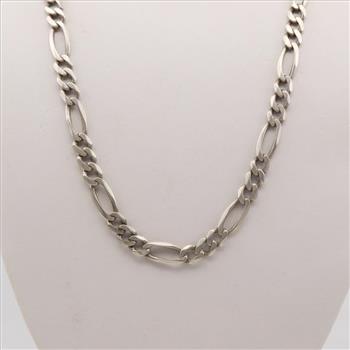 Sterling Silver Figaro Chain Necklace | Property Room