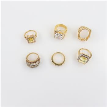 Sterling Silver Gold-plated Rings, 6 Pieces | Property Room