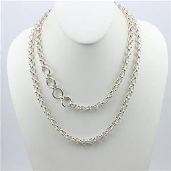 Sterling Silver Rolo Necklace | Property Room