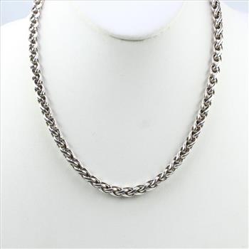 Sterling Silver Wheat Chain Necklace | Property Room
