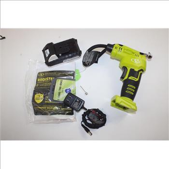 Sun Joe 24-Volt Ion+ Cordless Portable Air Compressor With 1.3 Battery ...