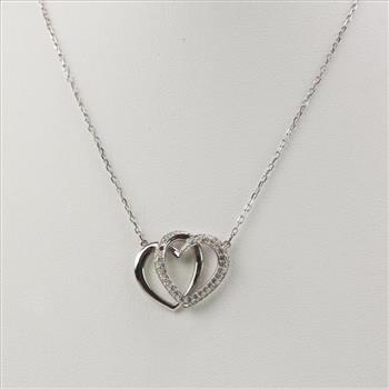 Swarovski "Double Heart" Necklace | Property Room