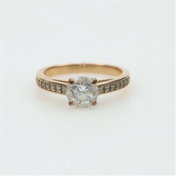 Swarovski Rose Gold Plated Clear Stone Constella Cocktail Ring ...