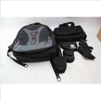 Swiss Gear Backpack, Holsters, & Feit Electric Flashlight; 7 Pieces ...