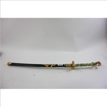 Sword With Sheath Decorated With Gold Snakes | Property Room