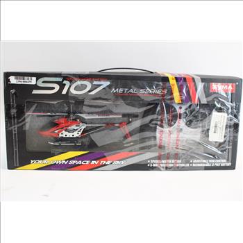 SYMA S107 METAL SERIES GYROSCOPES SYSTEM -3 CHANNELS INFRARED RC MINI ...