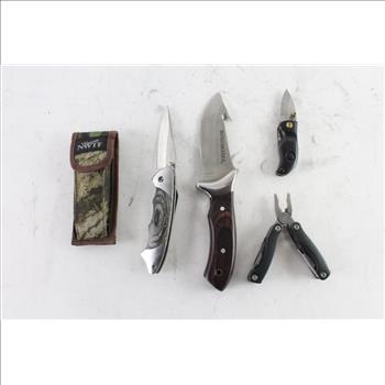 Team NWTF Folding Pocket Knife, Winchester Fixed Knife, And More, 5 ...