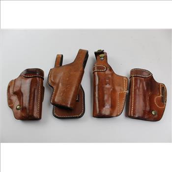 Ted Blockers, Mr. Hall Maker Assorted Holsters 4 Pieces | Property Room
