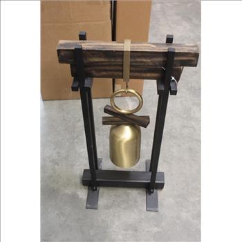 Temple Bell with Wood and Metal Stand | Property Room