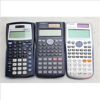 Texas Instrument TI-30XIIS And Casio Scientific Calculators: 3 Items ...