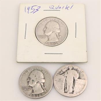 Three US Silver Quarters | Property Room