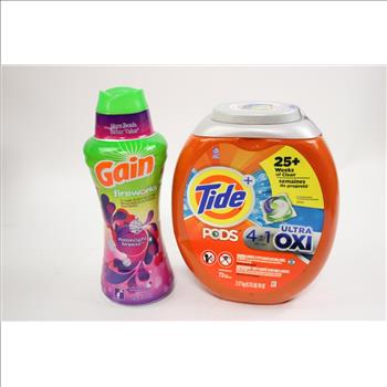 Tide Pods And Gain In Wash Scent Booster, 2 Pieces | Property Room