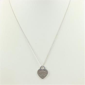 Tiffany & Co. Sterling Silver Return To Tiffany Heart Tag Necklace ...