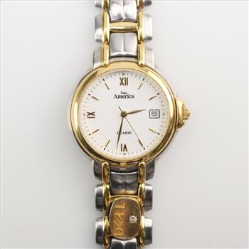 Time America Watch With 14k Gold & Diamond Accent | Property Room