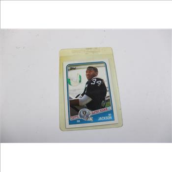 Topps Bo Jackson Super Rookie Footbal Player Card | Property Room
