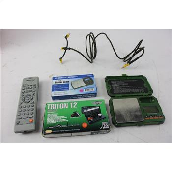 Triton T2 Pocket Scale, RCA CD Radio, And More, 14+ Pieces | Property Room
