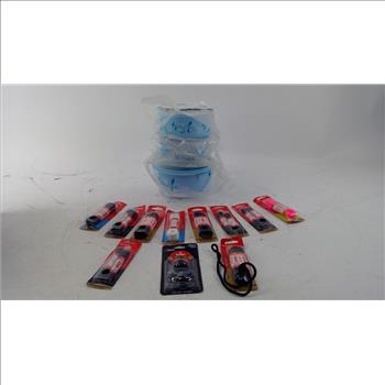 Tupperware, Shoe Laces, And More Lot, 12 Pieces | Property Room