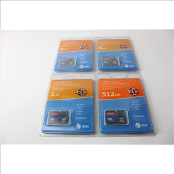 Universal MicroSD Mobile Memory Kits, 4 Count | Property Room