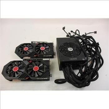 Unknown Brand Aluminum Frame Open-Air GPU Mining Rig | Property Room