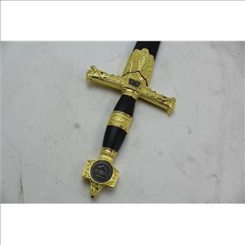 Unknown Brand Jewish Double Edge Dagger And Scabbard | Property Room