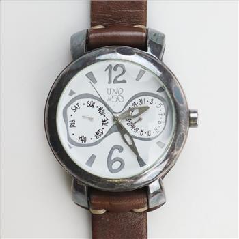 Uno De 50 Silver Plated Let's Catch Up Watch | Property Room