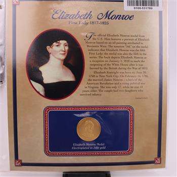US First Lady Elizabeth Monroe Medal | Property Room