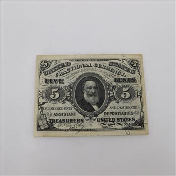US Fractional Currency Thrid Issue 5 Cents | Property Room