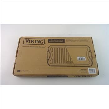 Viking Cast Iron 2 Burner Grill/Griddle Pan | Property Room