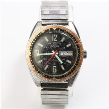 Vintage Clinton World Time Automatic Watch | Property Room