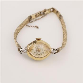 Vintage Helbros Diamond 14kt GP Watch | Property Room
