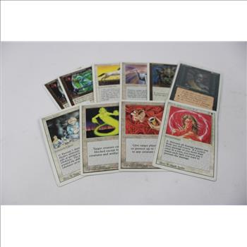 Vintage Magic The Gathering Trading Card Lot - 10 Cards | Property Room