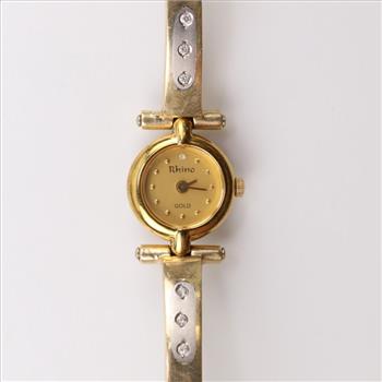 Vintage Rhino 14kt Gold Watch | Property Room