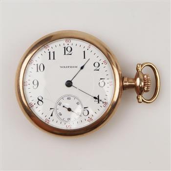Waltham 10kt Rose GF Vintage Pocket Watch | Property Room