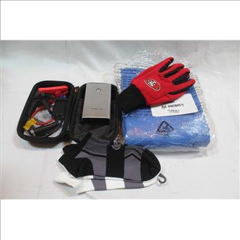 Winplus Jump Starter, Champion Socks, Coleman Airbed + More 4 Pieces ...