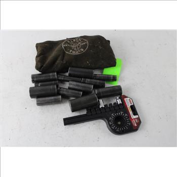 Zippered Pouch Of Large Ratchet Fittings, 10+ Pieces | Property Room