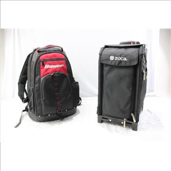 ZUCA Stealth Black Sport Insert Bag And Bauer Heavy Duty Jobsite ...