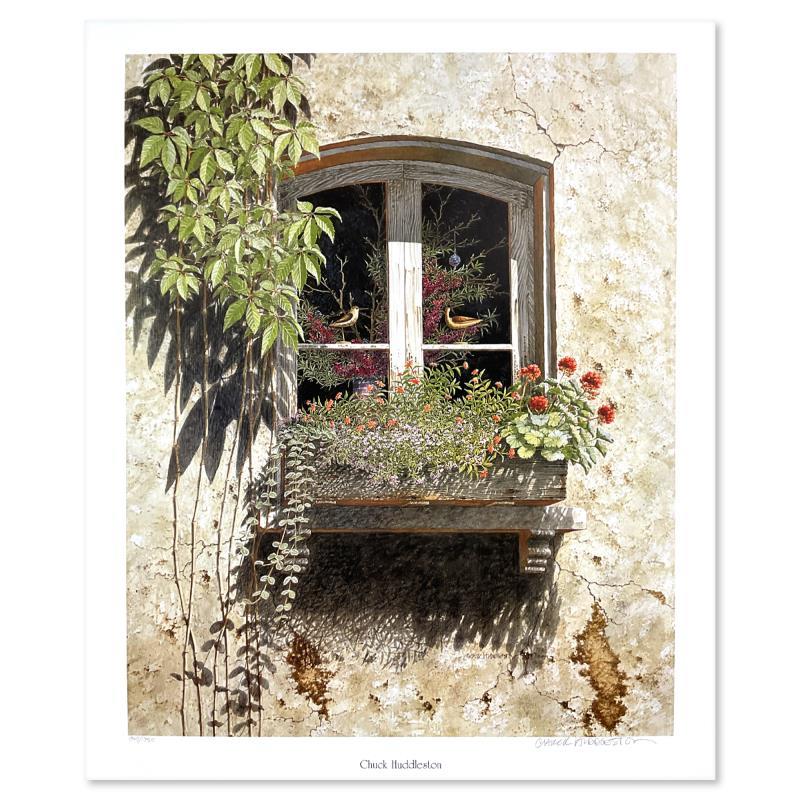 Chuck Huddleston, "Neighbors Window" Limited Offset Edition Lithograph ...