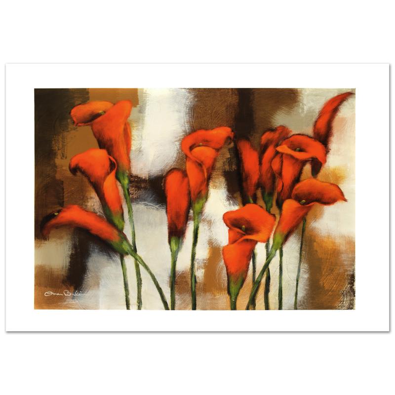 Onan Balin! "Floral" Original Painting (36" x 24"), Hand Signed by the ...