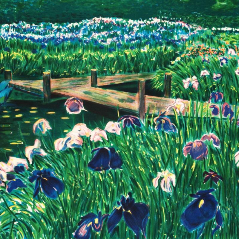 Guy Begin! "Green Symphony" Limited Edition Lithograph, Numbered and ...