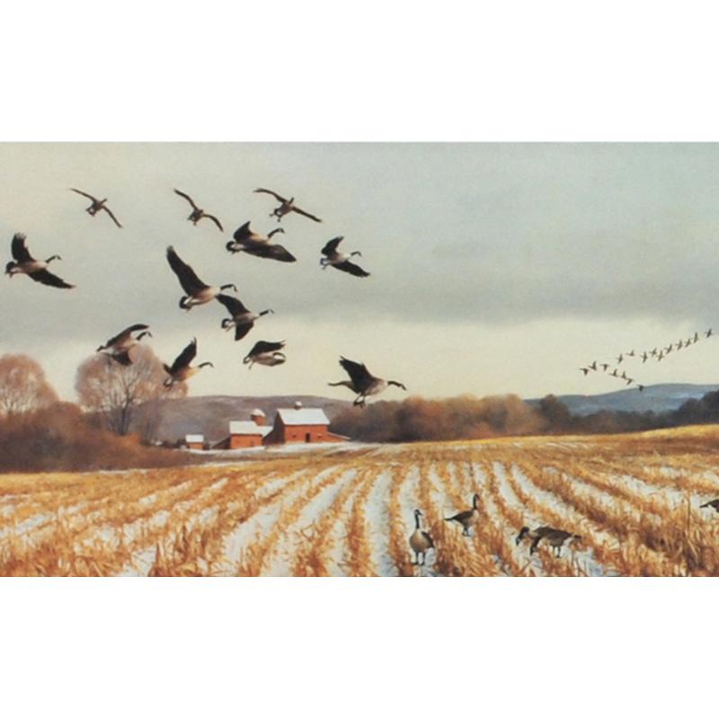 Gerald Lubeck! "Winter Gathering" Framed Limited Edition Lithograph ...