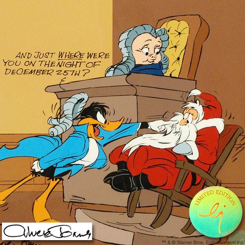 Chuck Jones(1912-2002)! "Santa on Trial" Sold Out Ltd Ed Animation Cel ...