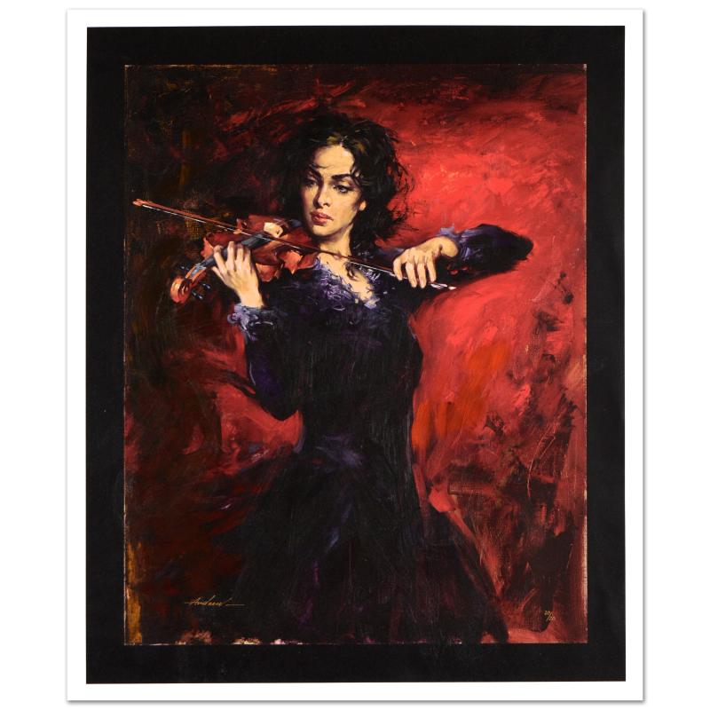 Andrew Atroshenko! "Music" Ltd Ed Hand Embellished Giclee on Canvas ...